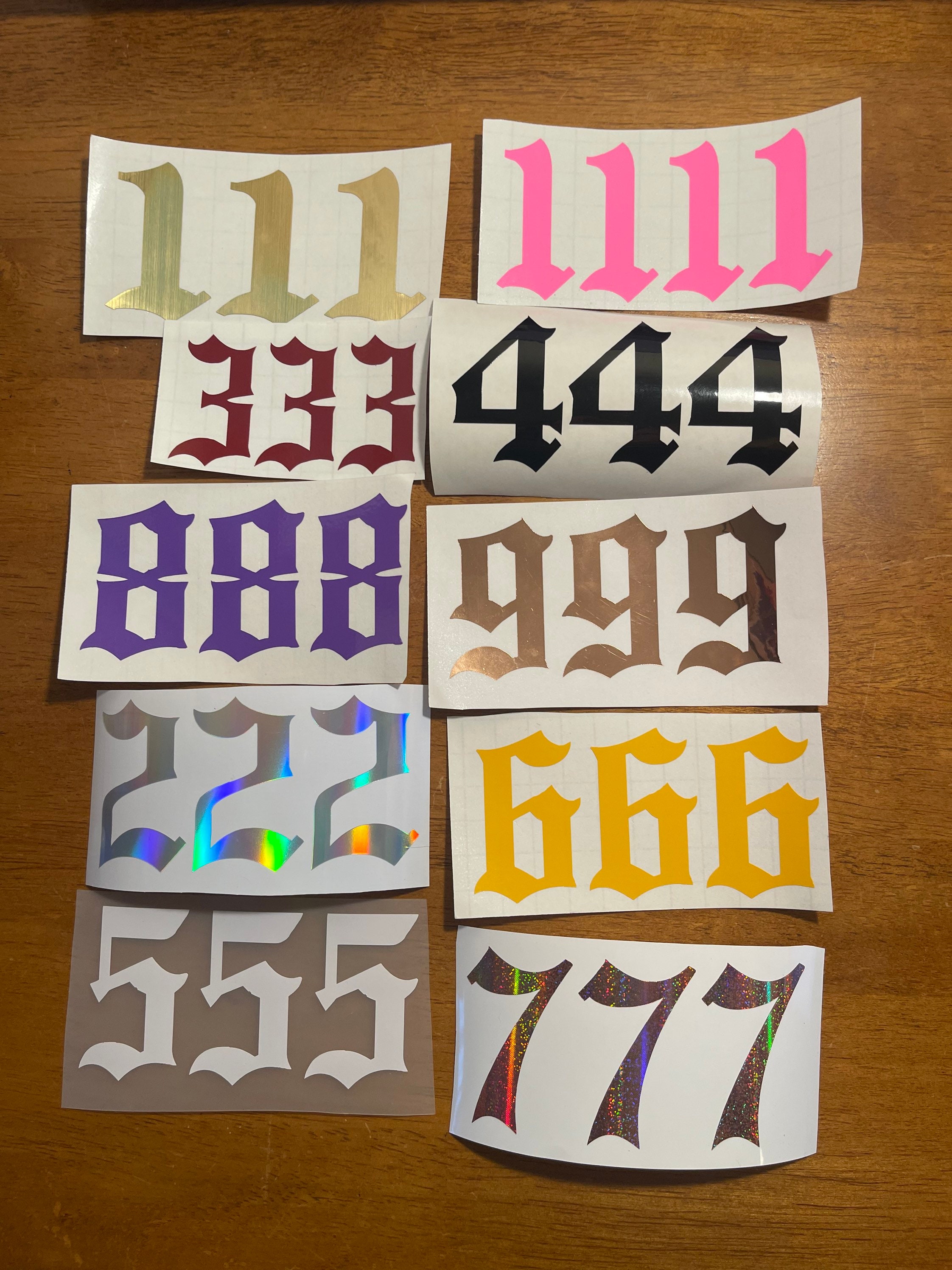 Angel Number Stickers Water Bottle Laptop Car Sticker - Etsy