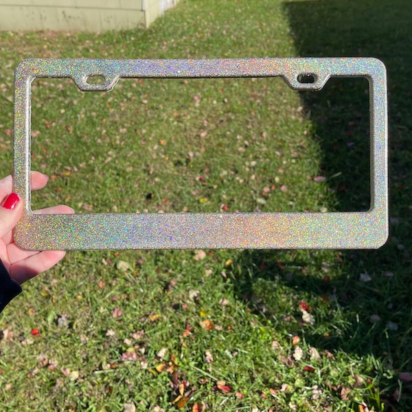 Holographic License Plate Frame - Etsy