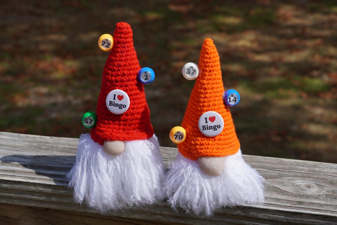 Customizable Bingo Gnome | Good Luck Gnome | Gnome Decor | Gnome ...