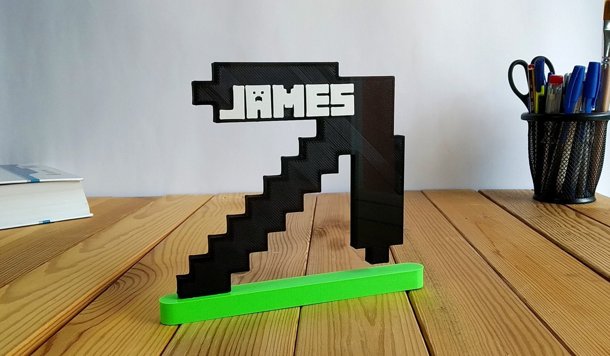 Personalized Minecraft Name Sign custom minecraft | Etsy