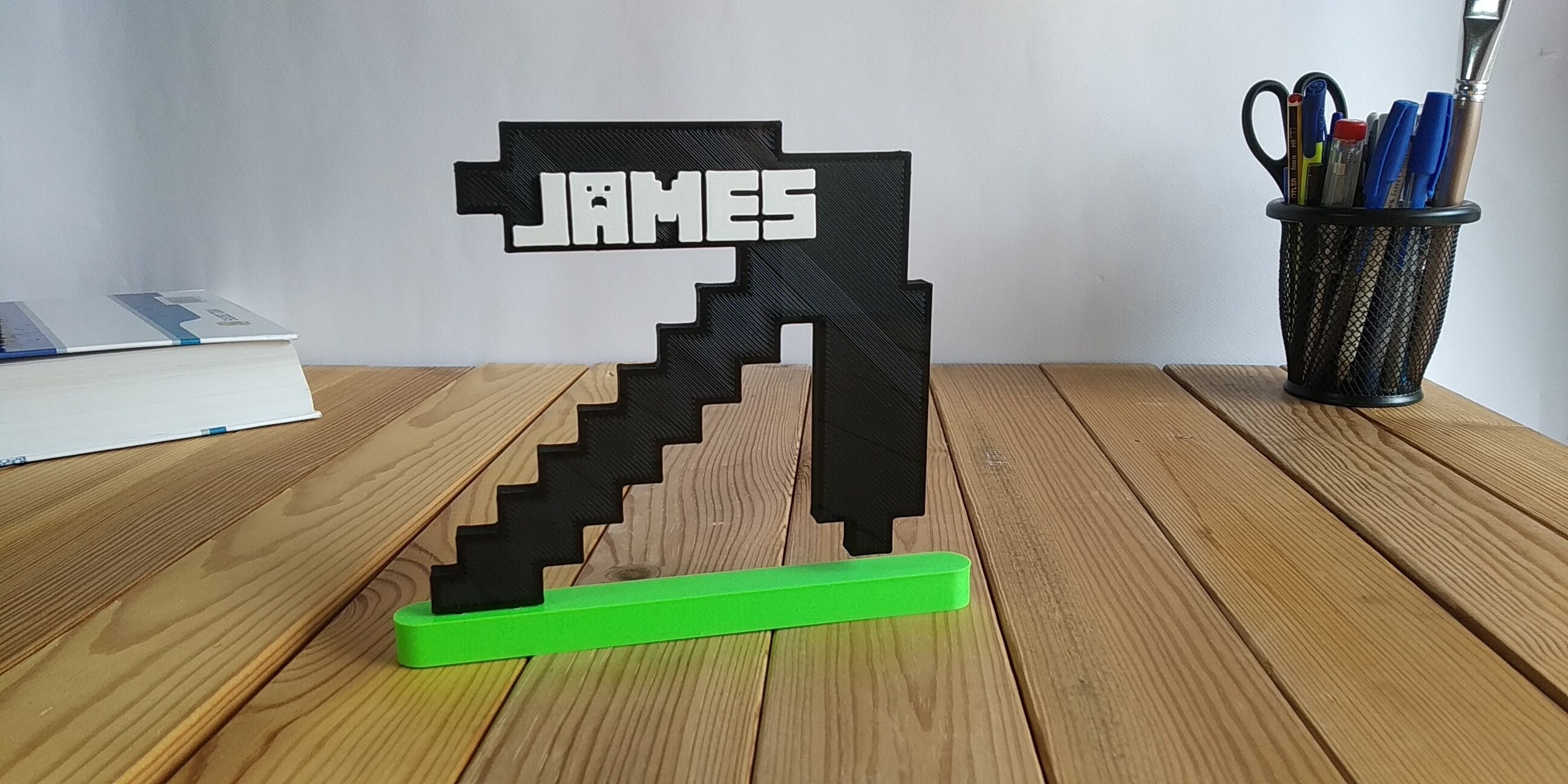 Personalized Minecraft Name Sign custom minecraft | Etsy