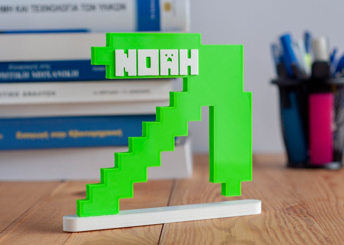 Personalized Minecraft Name Sign custom Minecraft - Etsy