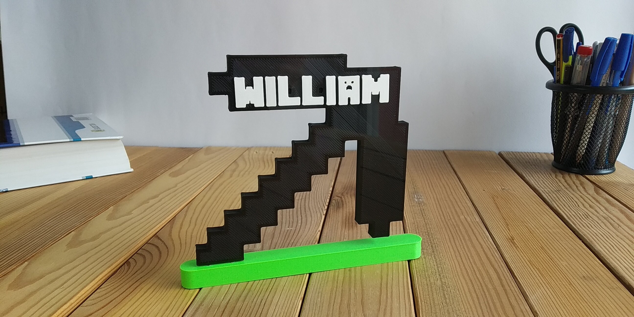 Personalized Minecraft Name Sign custom minecraft | Etsy
