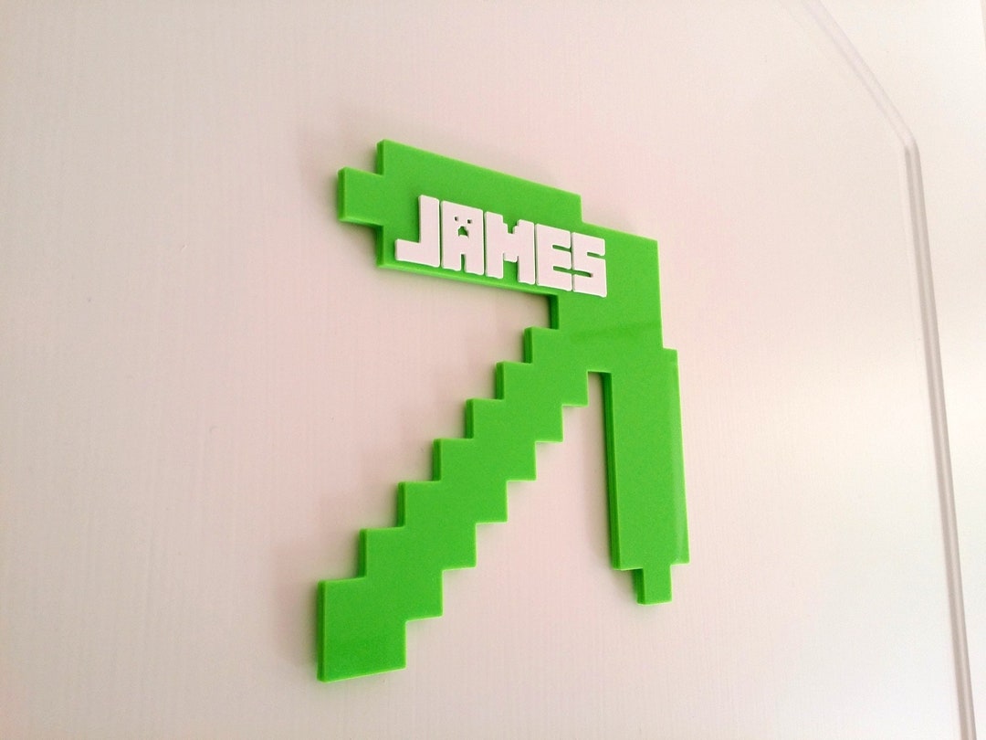 Personalized Minecraft Name Sign ,custom Minecraft Door Sign,minecraft ...