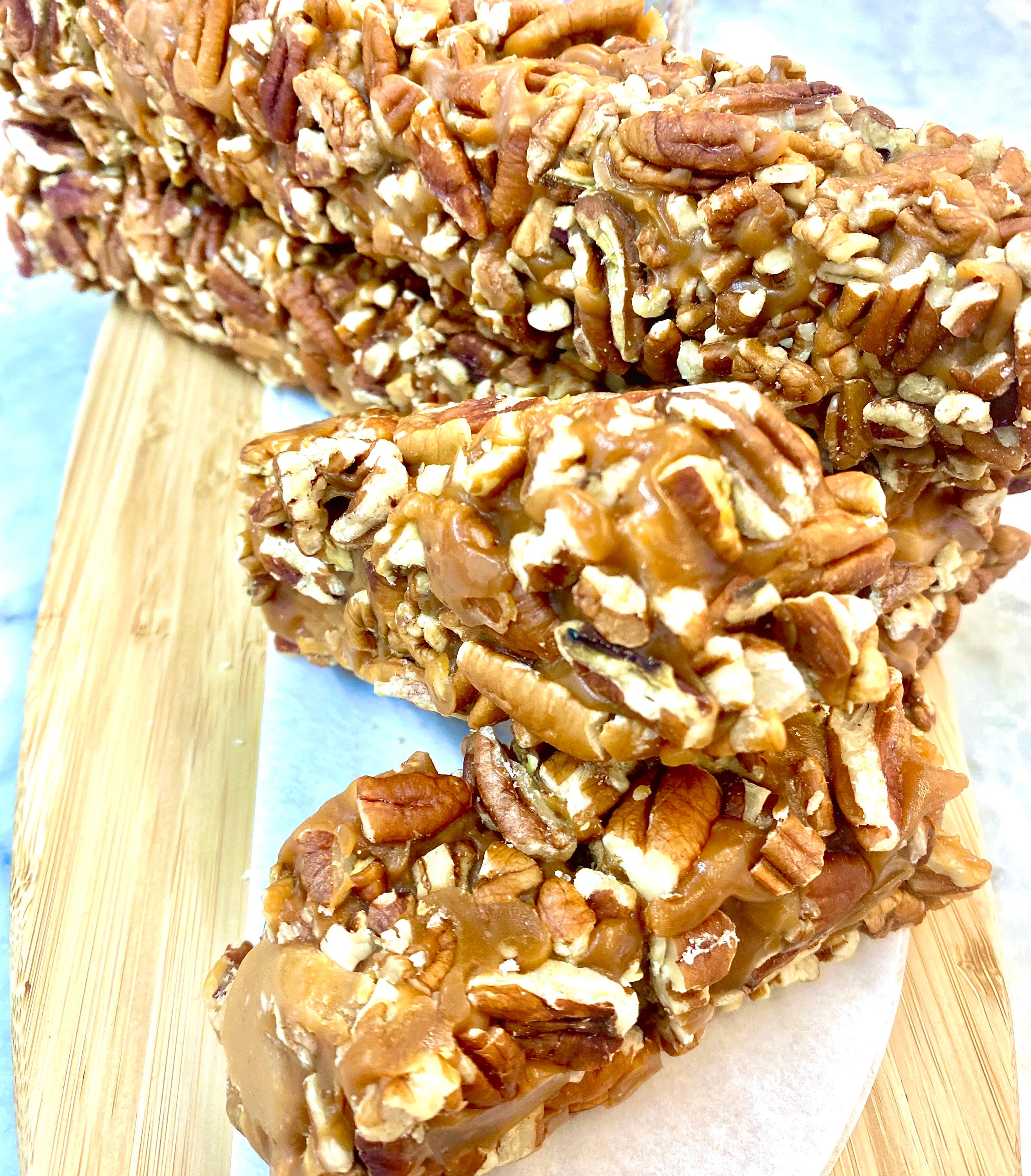 Pecan Log Rolls: Salted Caramel Nougat, Southern Delicacy (2 X 8oz) - Etsy