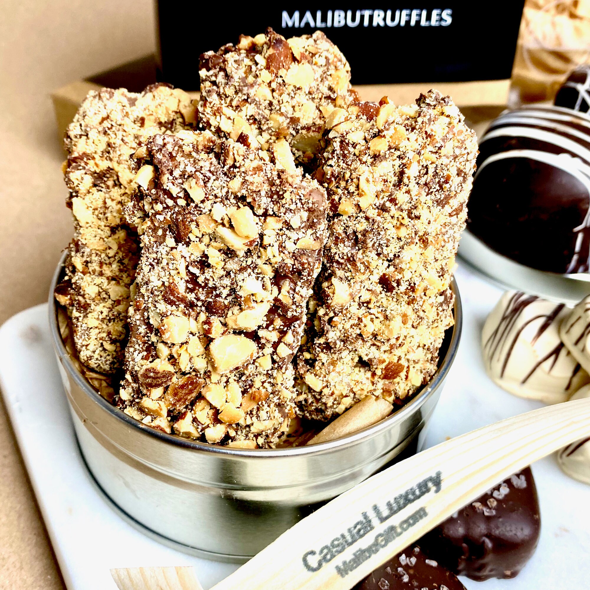 Malibu's Famous Gourmet English Toffee Sticks. 2 Lbs of Gourmet Toffee ...