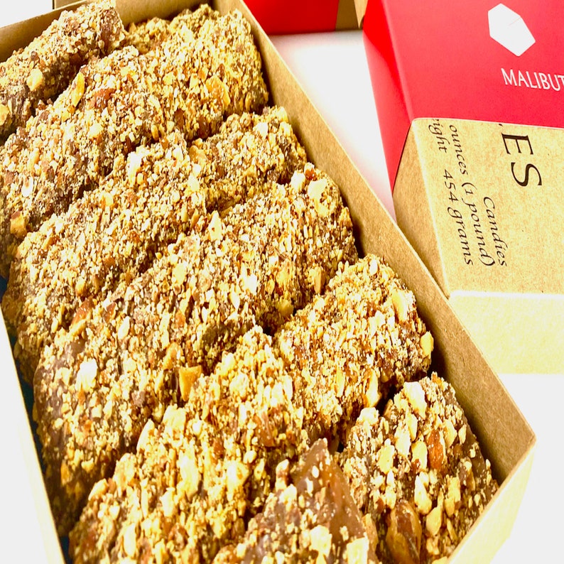 Malibu's Famous Gourmet English Toffee Sticks. 2 Lbs of Gourmet Toffee ...