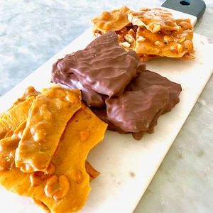 Brittle Candies - Peanut Brittle, Chocolate Covered Peanut Brittle ...