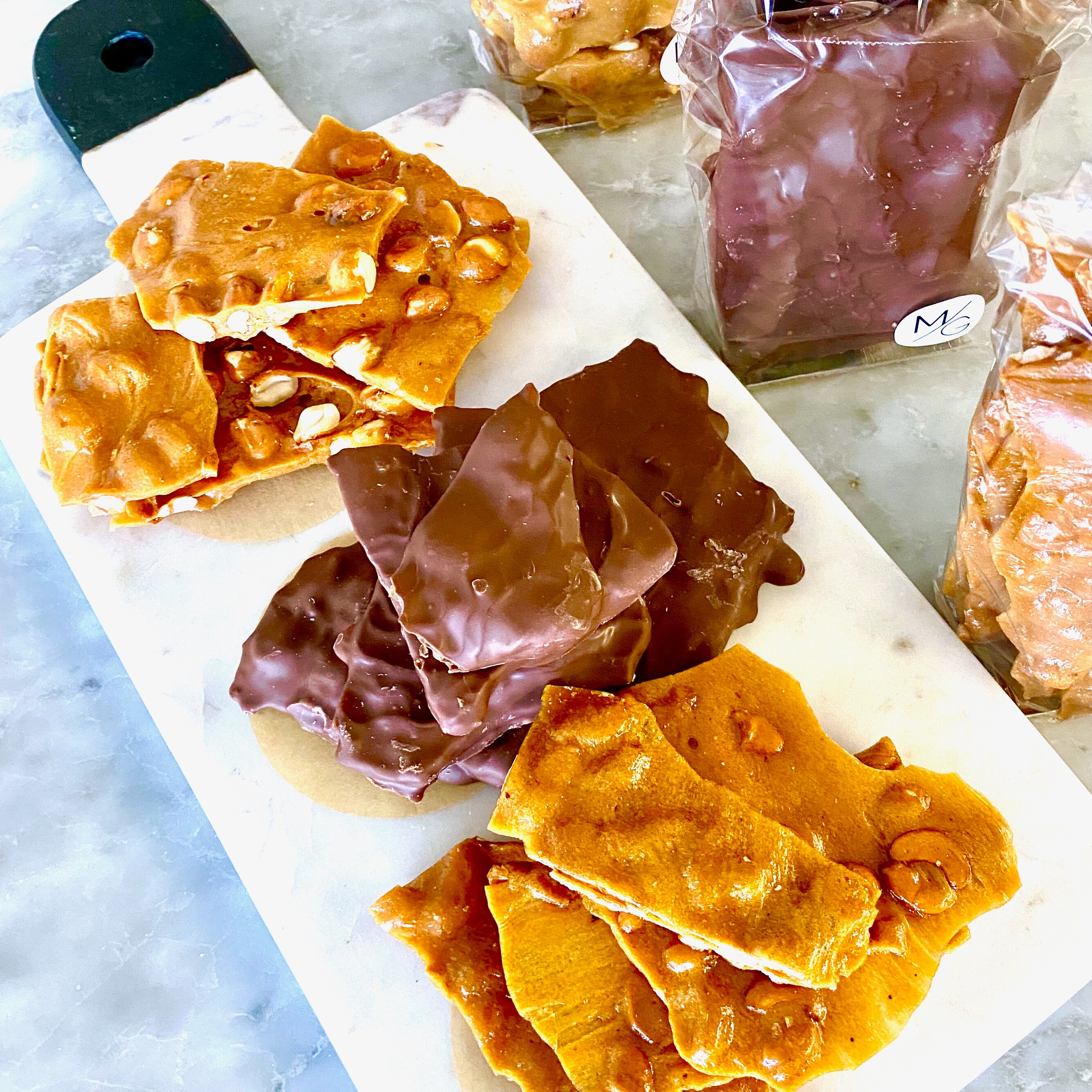 Brittle Candies - Peanut Brittle, Chocolate Covered Peanut Brittle ...