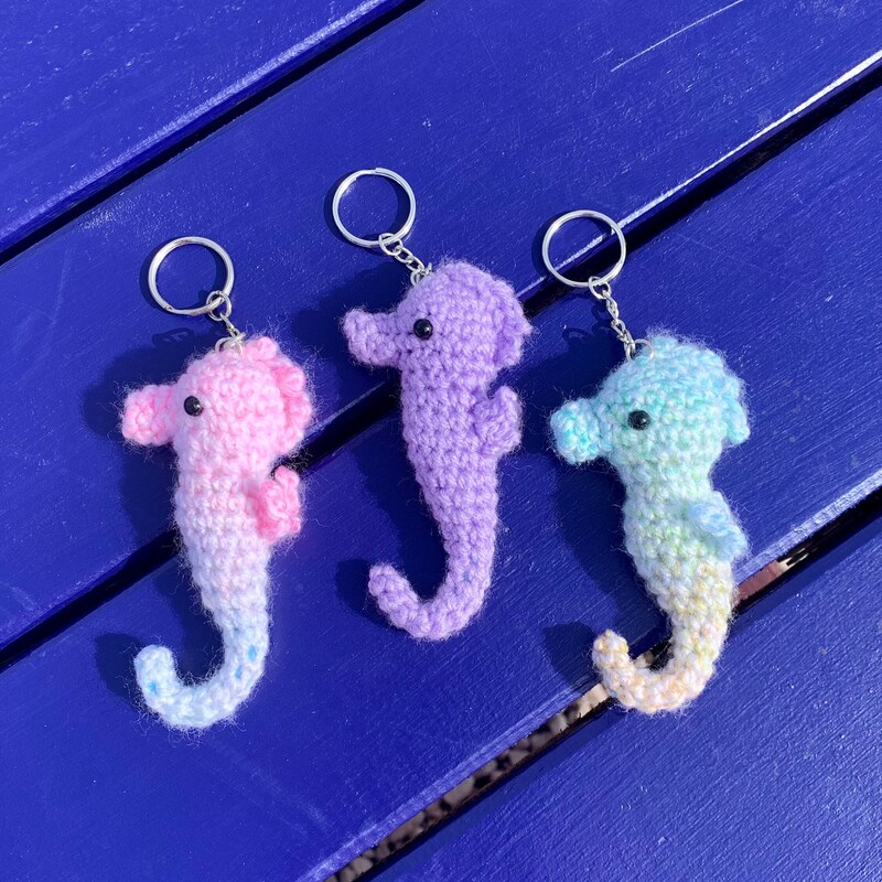 Seahorse Keychain - Etsy