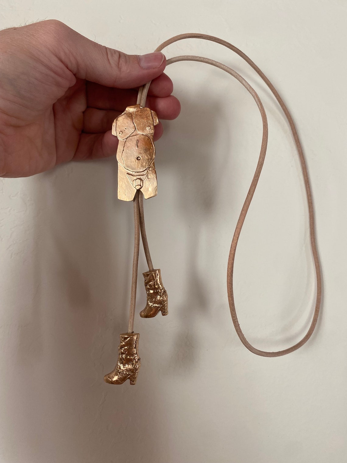 Bronze Body Bolo Tie With High Heeled Boots - Etsy