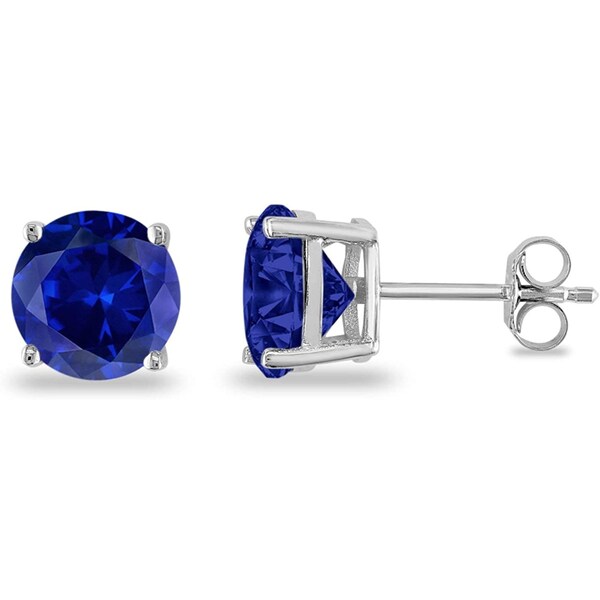 Sapphire Stud Earrings - Etsy