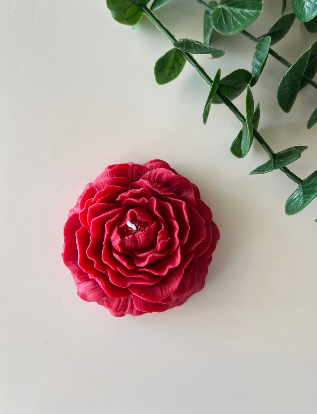 Peony Flower Candles, Large Flower Candles, Spring, Wedding, Handmade ...