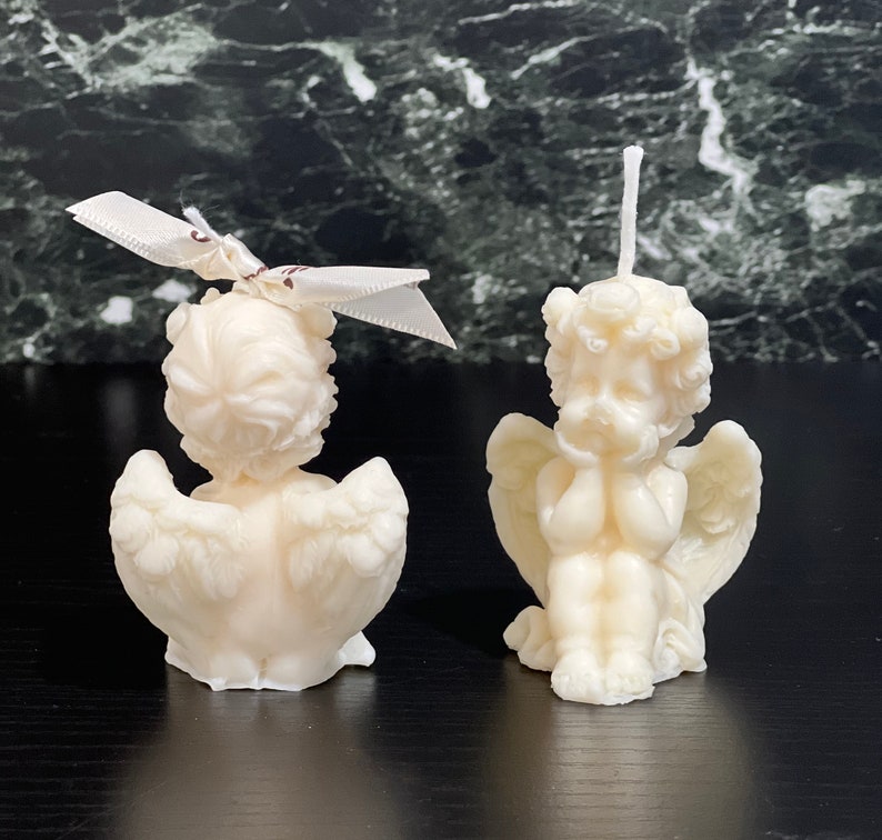 Little Angel Candle Cupid Candle Angel Wings Nordic Style - Etsy
