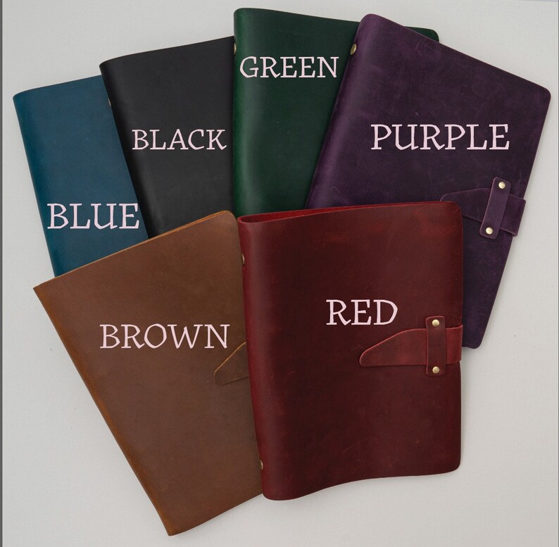Genuine Leather Journal, REFILLABLE Personalized - Custom Photo Picture ...