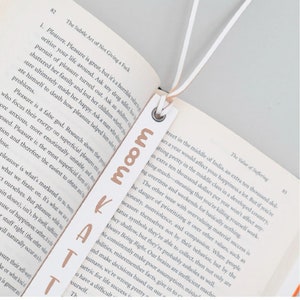 Personalized Custom Leather Bookmark, Leather Bookmark, Father's Day ...