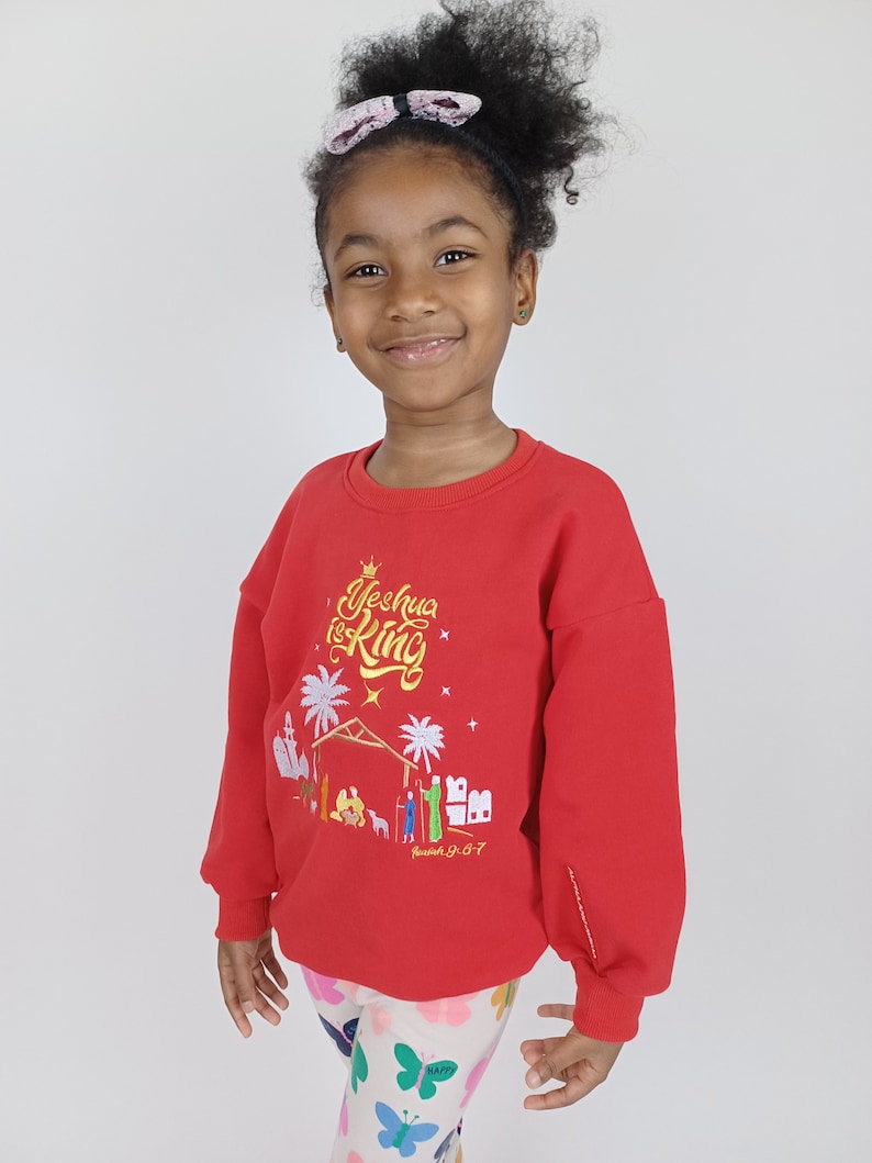 Kids' Jesus Sweatshirt, Nativity Sweatshirt, Nativity Scene, Christmas ...