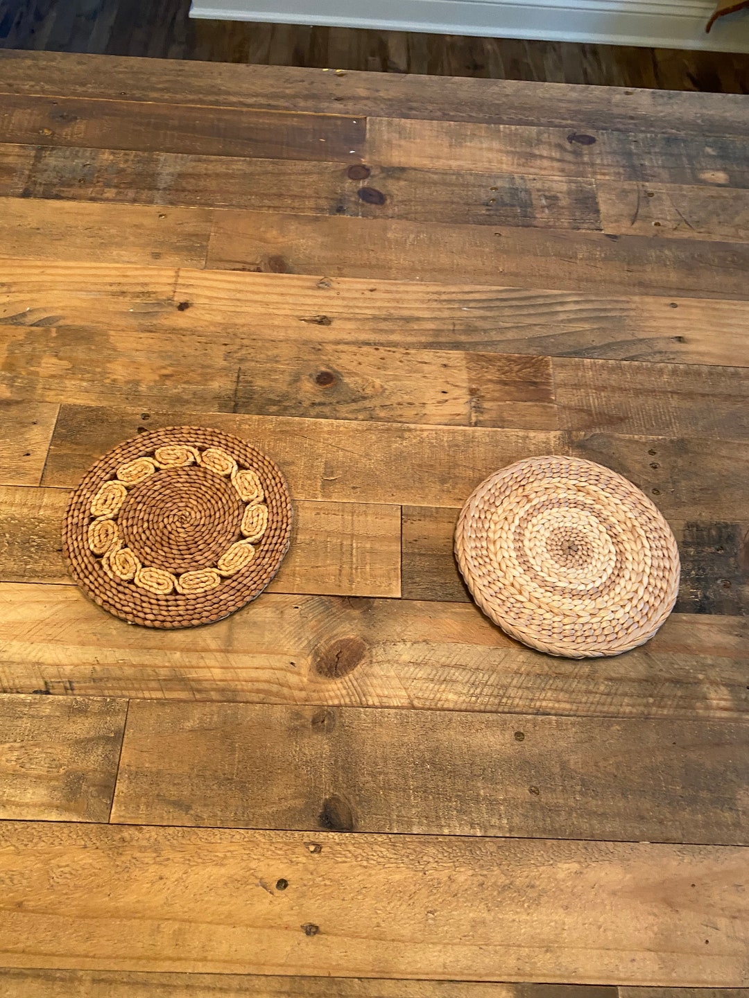 Vintage Wicker Trivets - Etsy