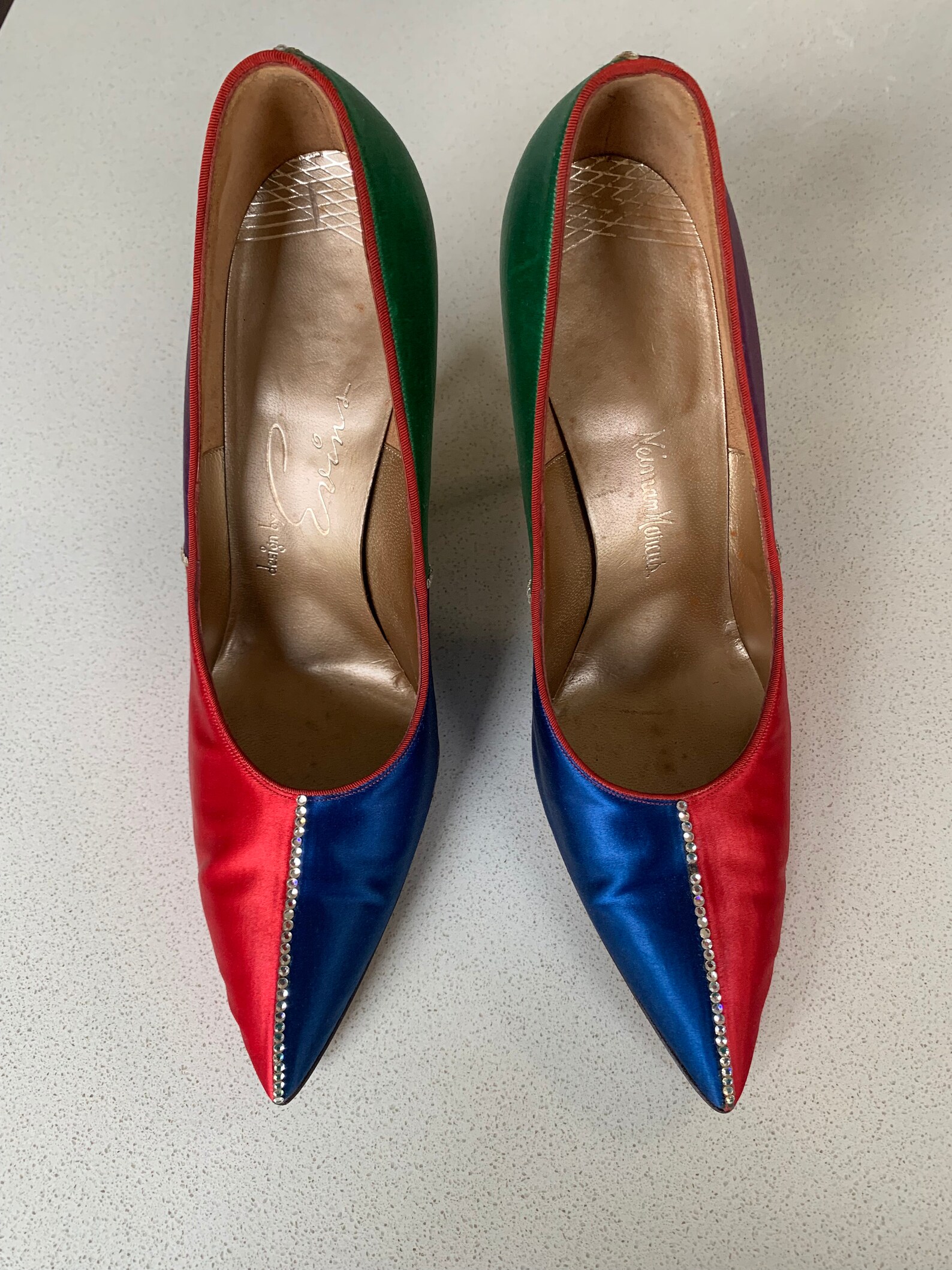 David Evins 1950's Silk Satin Pumps - Etsy