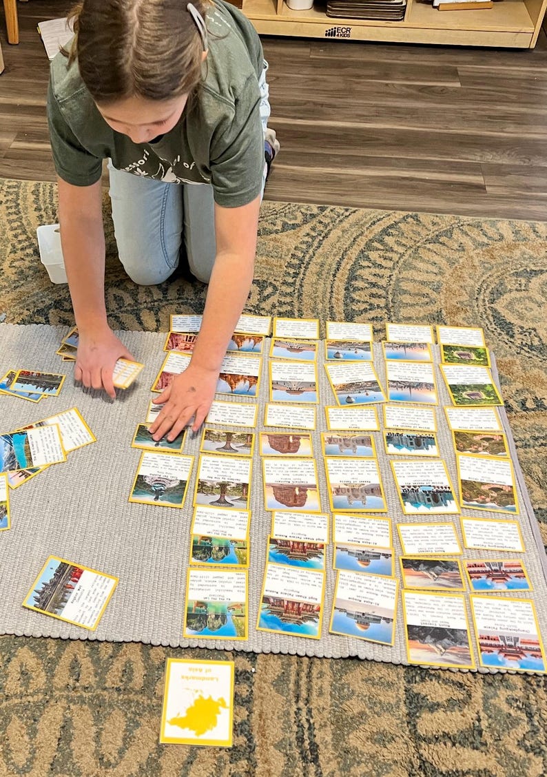 Montessori Inspired Landmarks of Asia 3 Part Fact Cards - Etsy