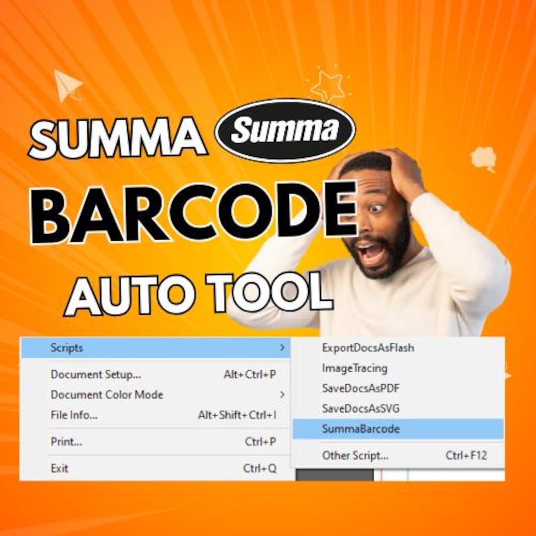 Summa Barcode Illustrator Plugin Automatic Generate OPOS Barcode and Registration Marks [1PC ...