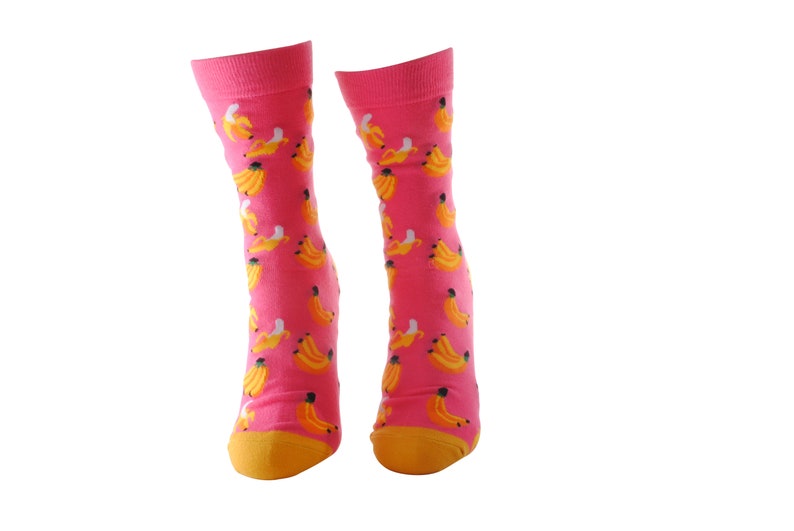 Novelty Fun Funky Fruit Food Socks Pineapple, Strawberries, Cherries ...