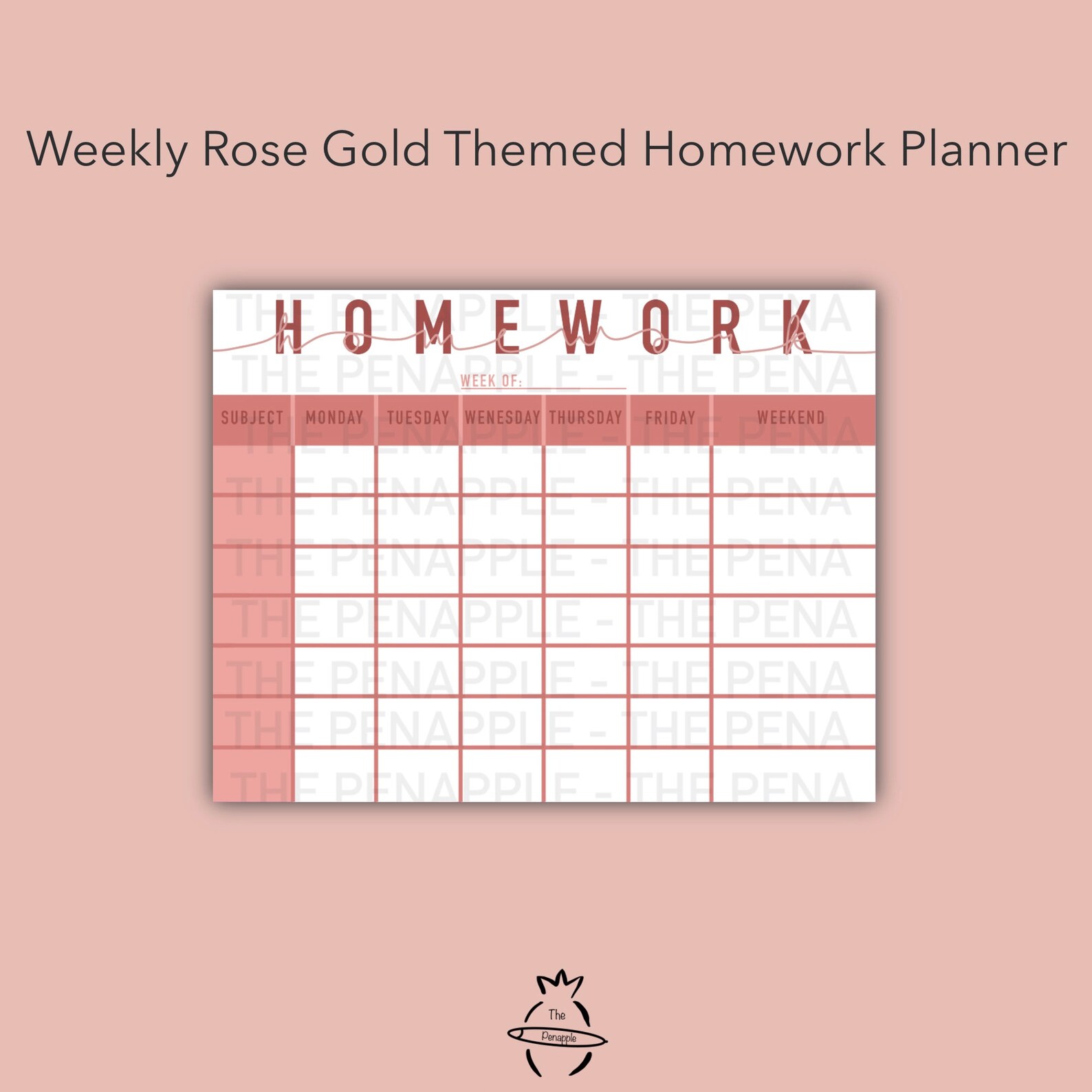 Printable Homework Planner, School, Students, Homework, Assignments ...