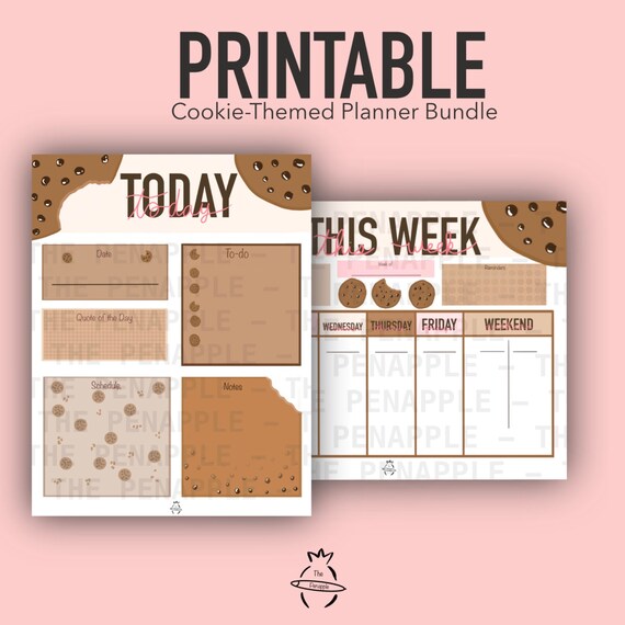 Printable Planner Bundle Cute Planner Fun Planner Weekly - Etsy