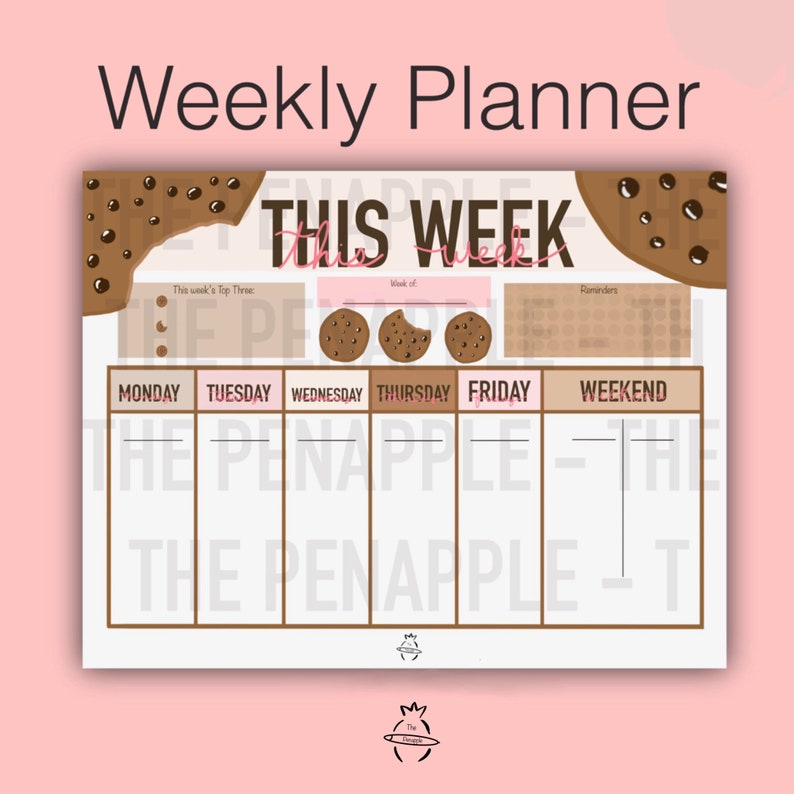 Printable Planner Bundle, Cute Planner, Fun Planner, Weekly Planner 