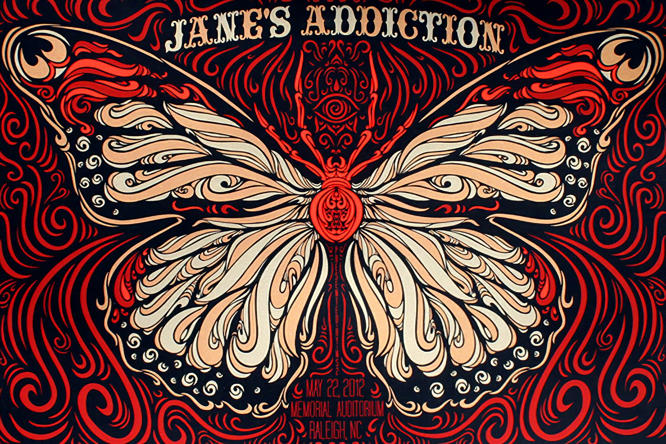 Jane's Addiction Raleigh Concert Art | Etsy