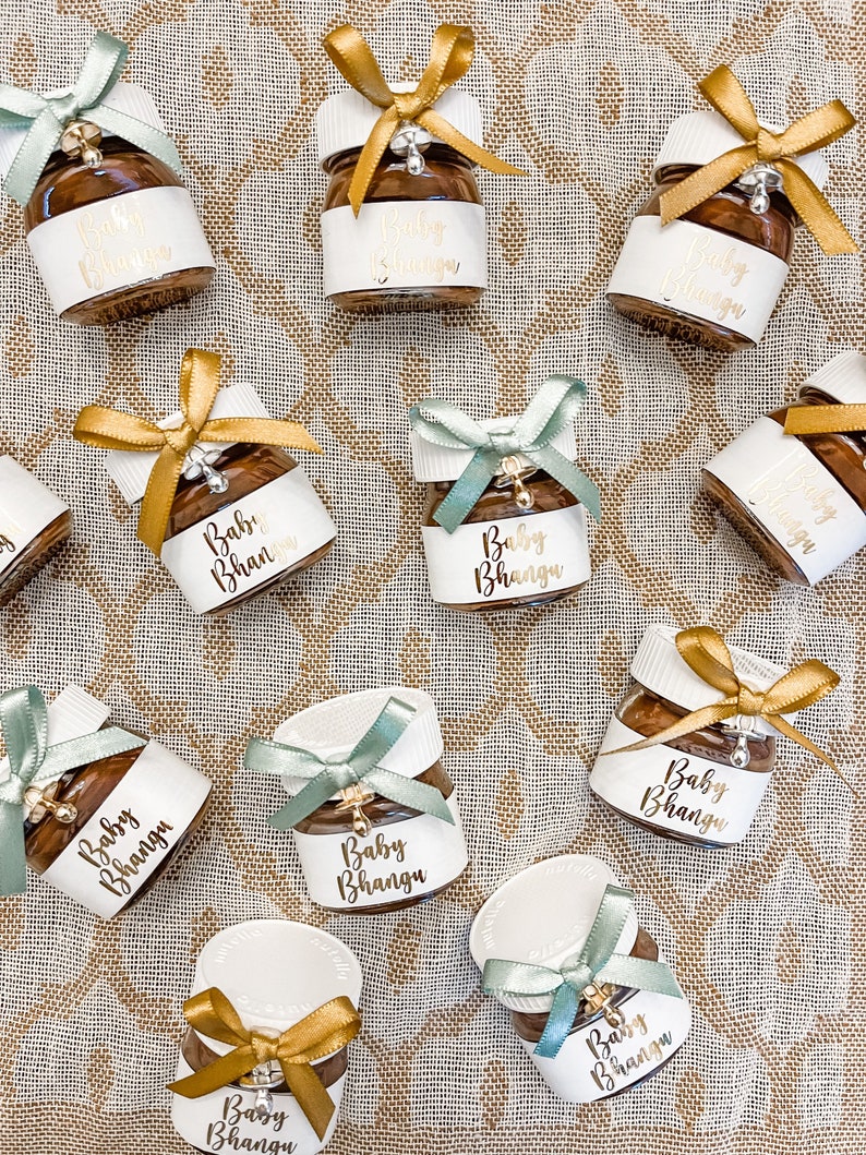 Personalized Nutella Jar for Baby Shower 20 Pcs - Etsy