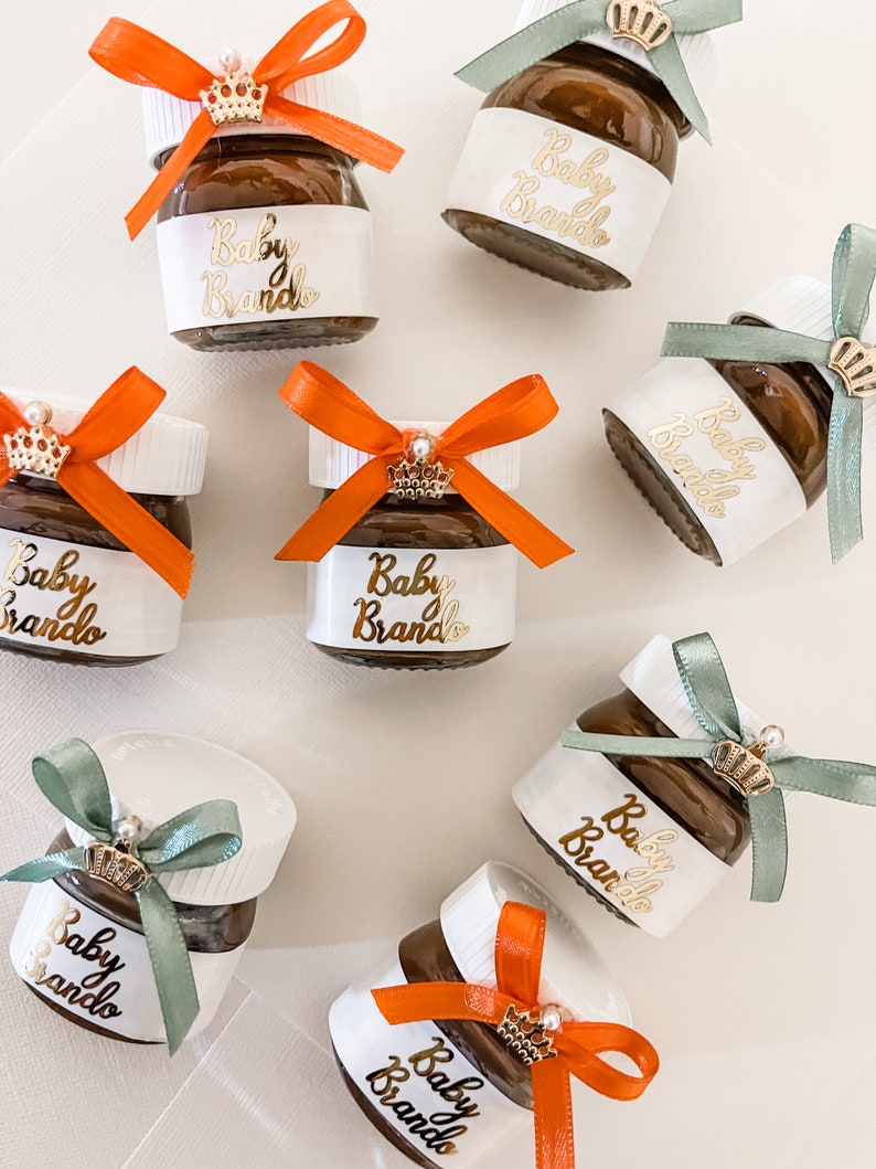 Personalized Nutella Jar for Baby Shower 20 Pcs - Etsy