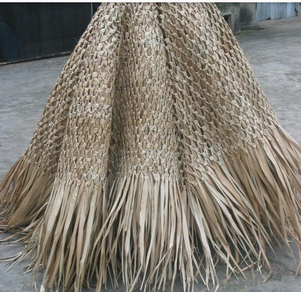 9ft Mexican Palm Grass Thatch Palapa Umbrella Top Cover, Dipped Sealer ...