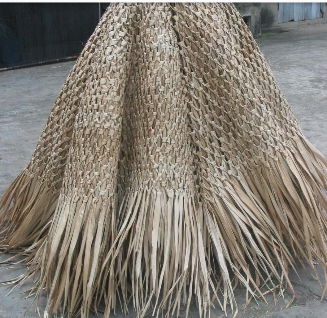9ft Mexican Palm Grass Thatch, Palapa Umbrella Top Cover, Handmade Tiki ...