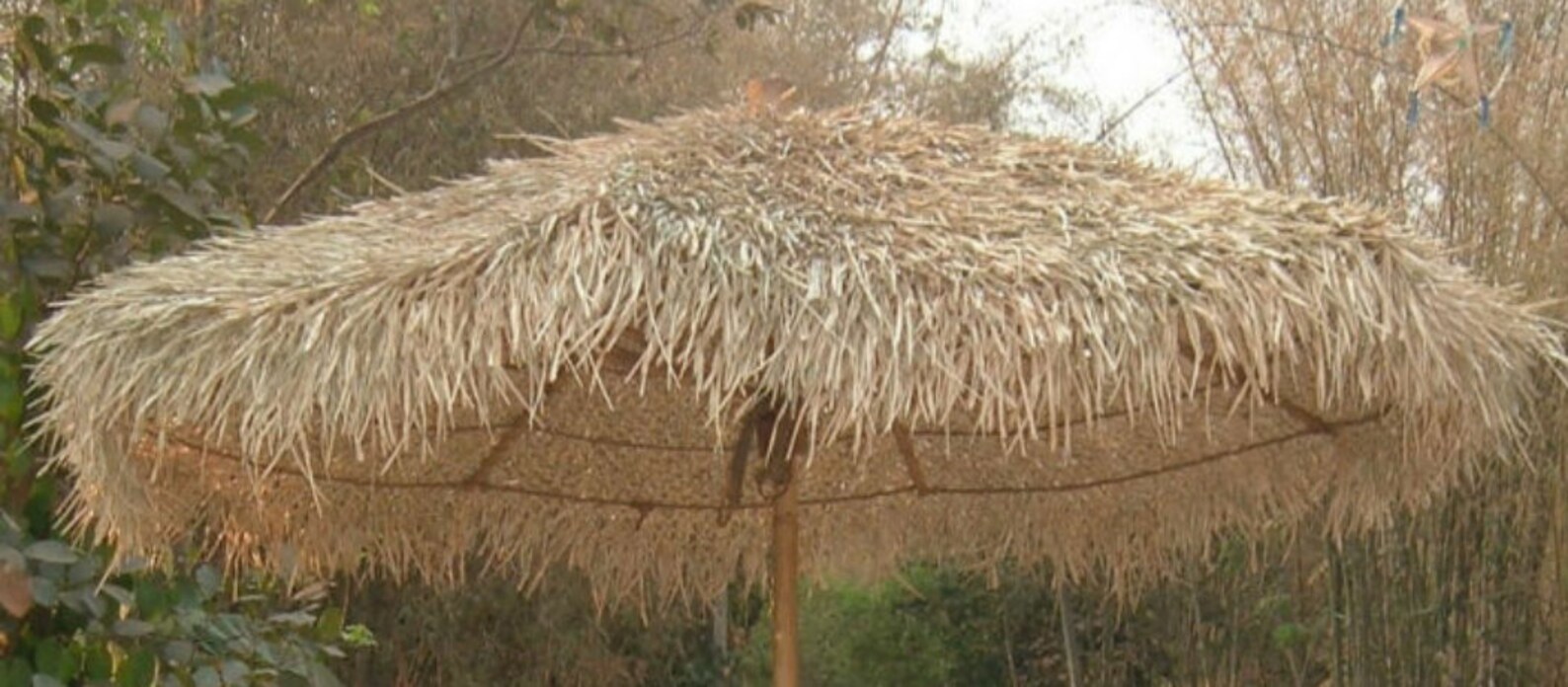 9ft Mexican Palm Grass Thatch Palapa Umbrella Top Cover, Dipped Sealer ...