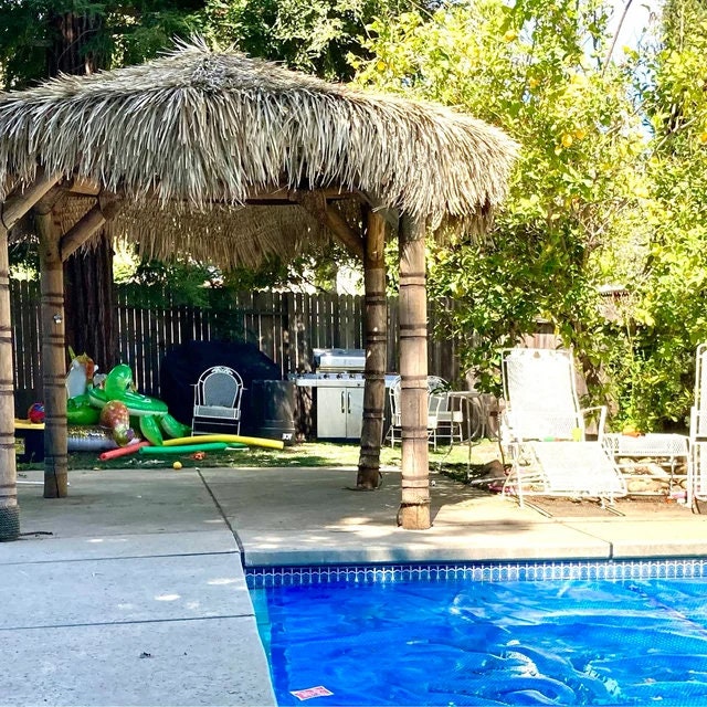1- 36" X 40 FT Mexican Thatch Tiki Palm Grass Mat Best on the Market, Palapa Thatch Grass Roll ...