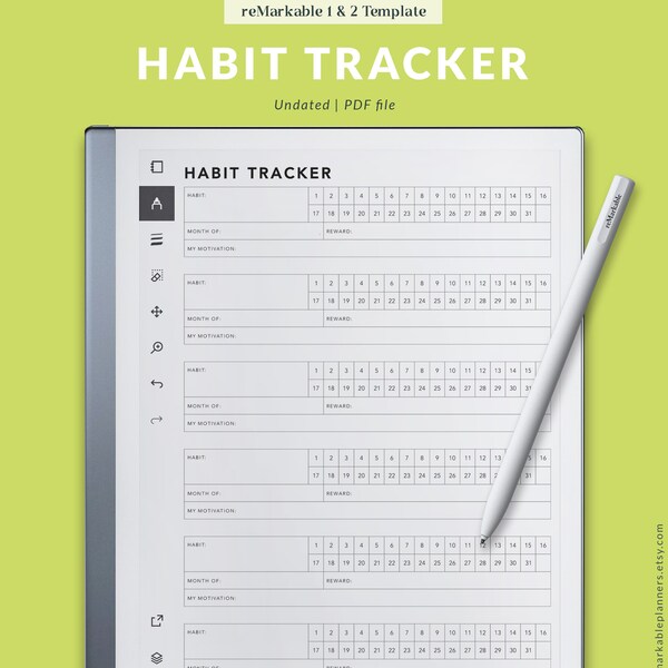 Habit Tracker - Etsy