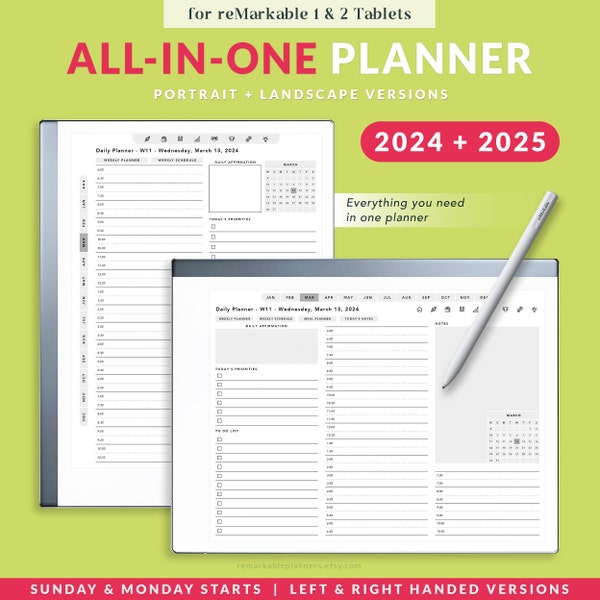 All in One Planner - Etsy