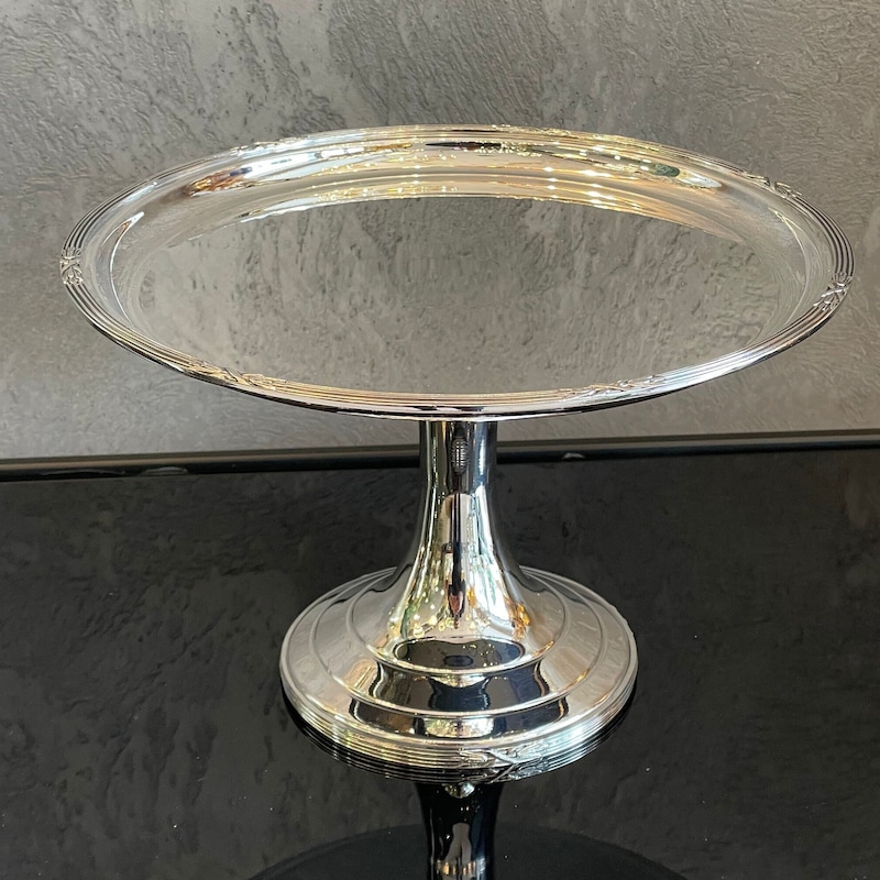 Silver Cake Stand - Etsy