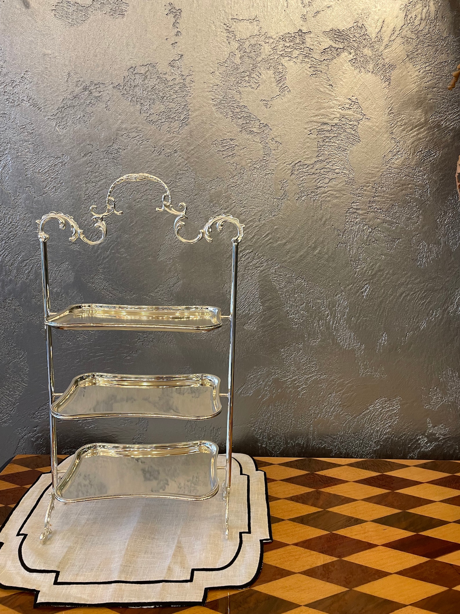 3 Tier Tray Stand Cake Stand 3 Tier Serving Tray Silver - Etsy