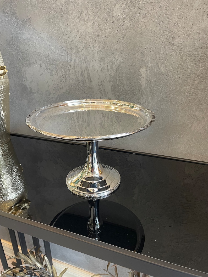 Silver Cake Stand, Wedding Cake Stand, Birthday Cake Stand, Martha ...
