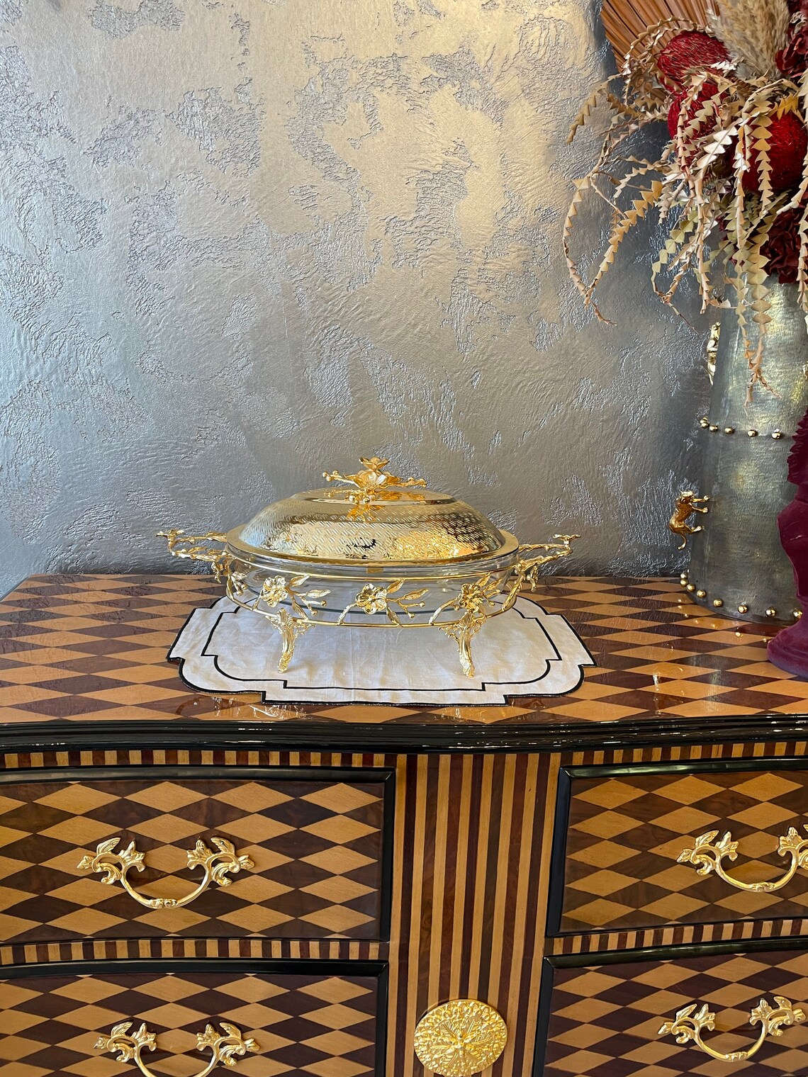 Chafing Food Warmer, Silver Plated Buffet, Gold Buffet Sets, Round ...