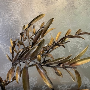 Olive Tree - Bronze Brass Olive Tree - Tumbled Olive Tree - Metal Olive ...