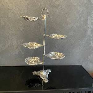 Silver Plated 5-compartment Snack Bowl, Jam Bowl, Sugar Bowl, Cookie ...