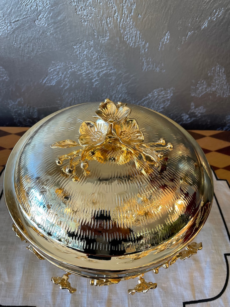 Chafing Food Warmer, Silver Plated Buffet, Gold Buffet Sets, Round ...