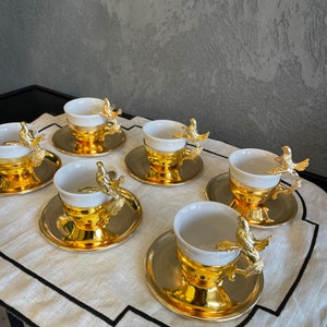 6 Piece Coffee Cup Set ,luxury Coffee Cup Set , Arabic Coffee Cups ...