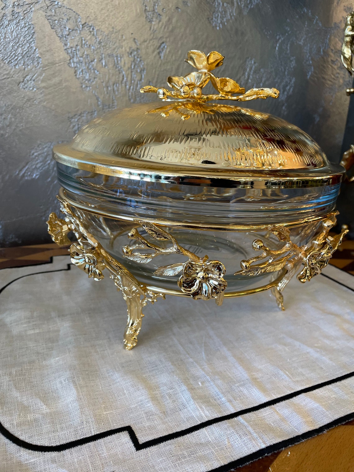 Chafing Food Warmer, Silver Plated Buffet, Gold Buffet Sets, Round ...