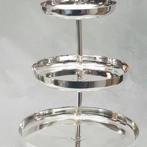 This Silver Plated 3-compartment Cookie Holder, Pastry Holder, Snack ...