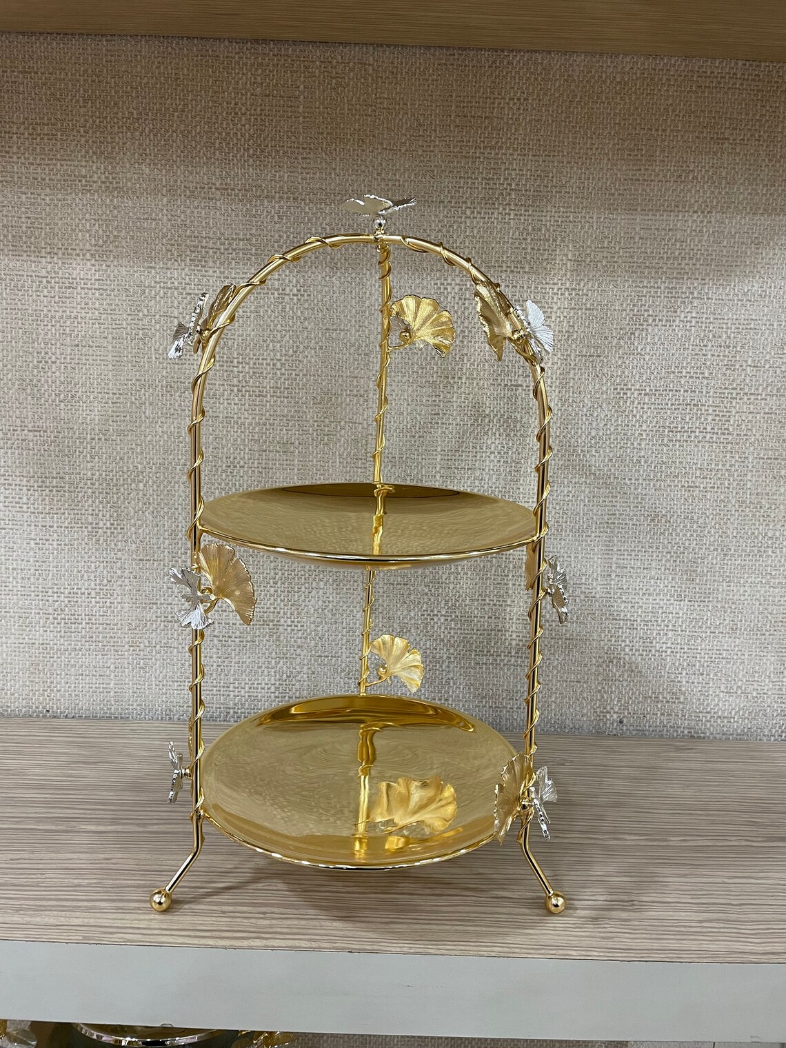 2 Tier Tray Stand Cake Stand 2 Tier Serving Tray Tier - Etsy