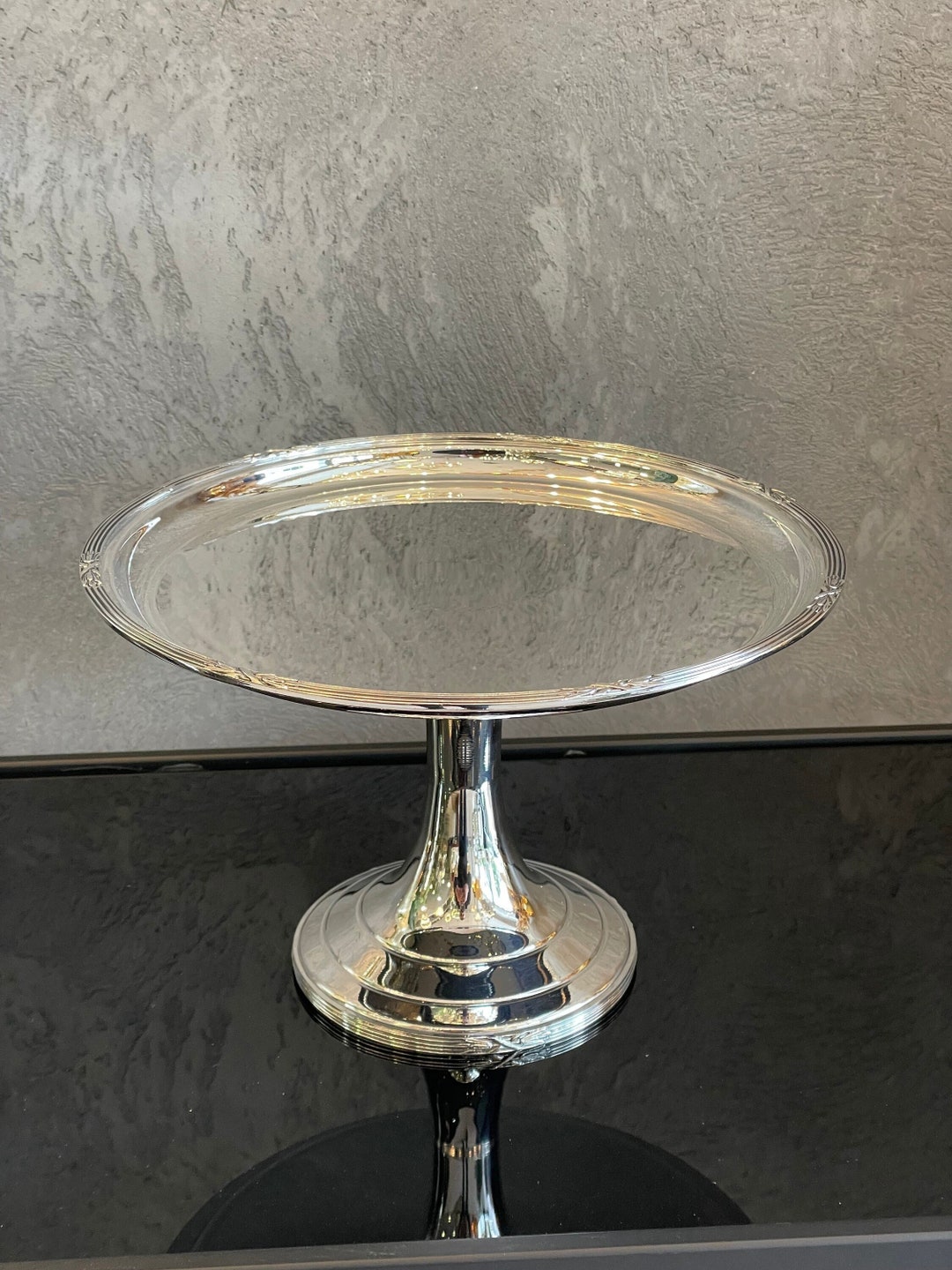 Silver Cake Stand, Wedding Cake Stand, Birthday Cake Stand, Martha ...